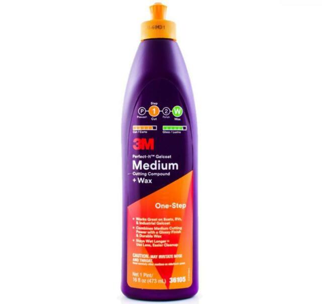 3M Perfect-It Gelcoat Medium Cutting Compound + Wax 473ml 36105
