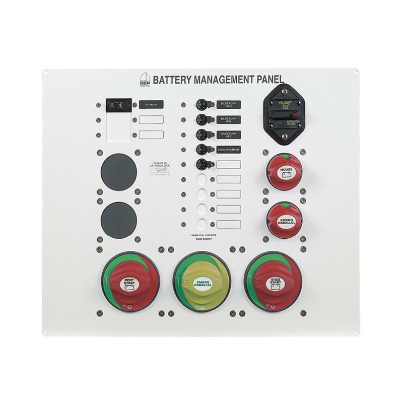 BEP Battery Management Panel - Type Three Twin Engine Three Battery