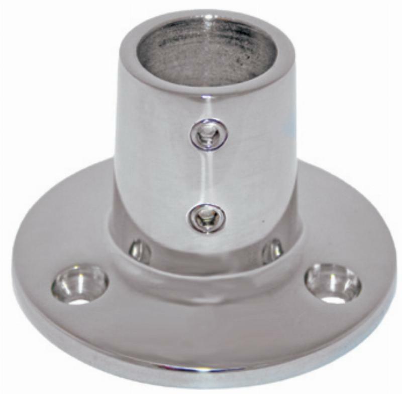 Cast 316 Grade Stainless Steel Rail Fittings - 90 Degree Round Base