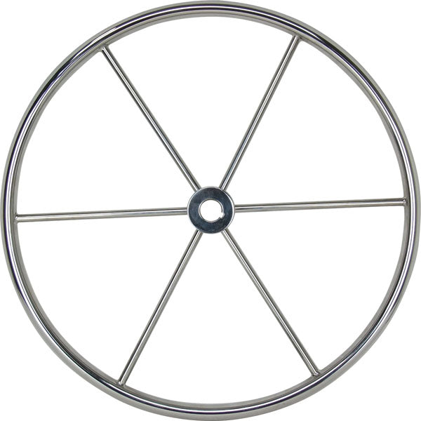 Stainless Steel - Flat No Dish Boat Steering Wheels Parallel Shaft