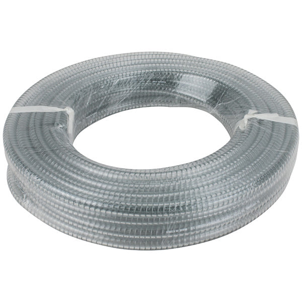 Hose PVC Clear Spring Hoses Full Roll x 20 Metre
