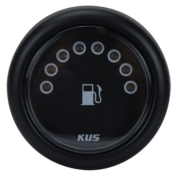 KUS Fuel Tank Gauge - Black, LED