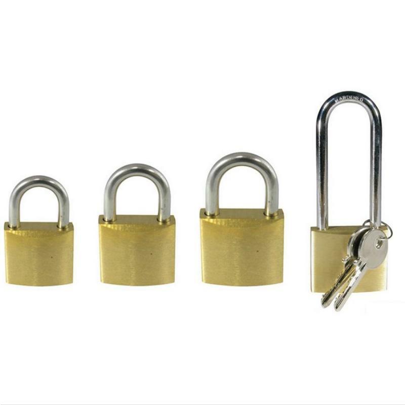 Marine Town Marine Padlock - Brass Body, Stainless Steel Shackle
