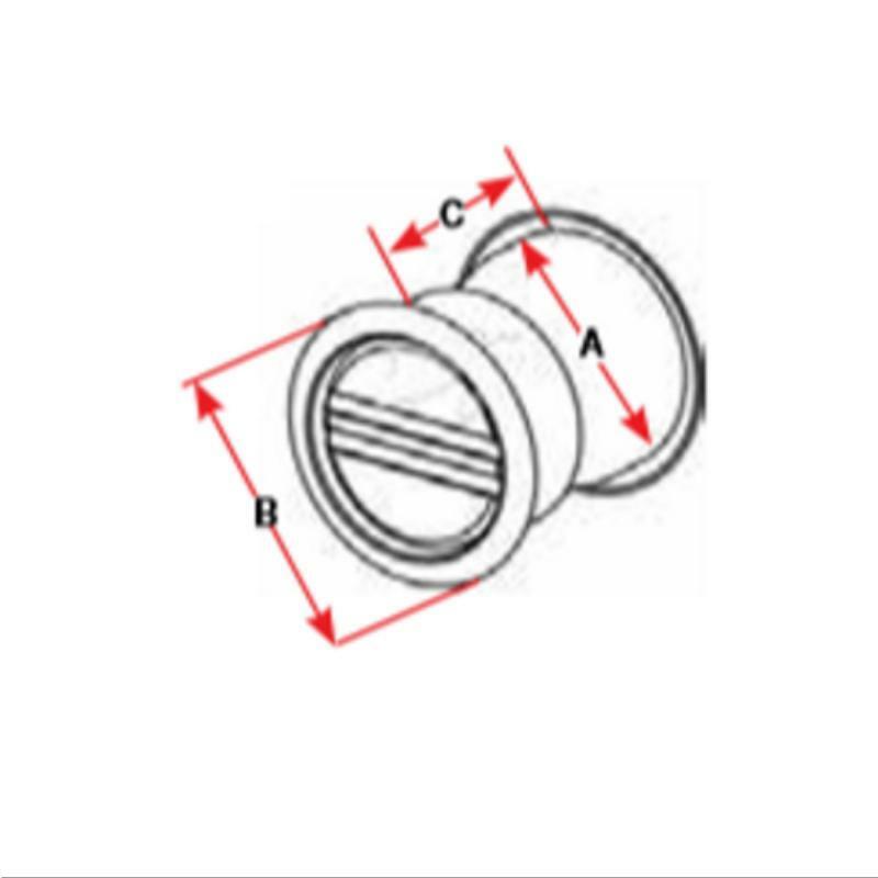 Marine Town Splash Well Drain Scupper - 316 Stainless Steel