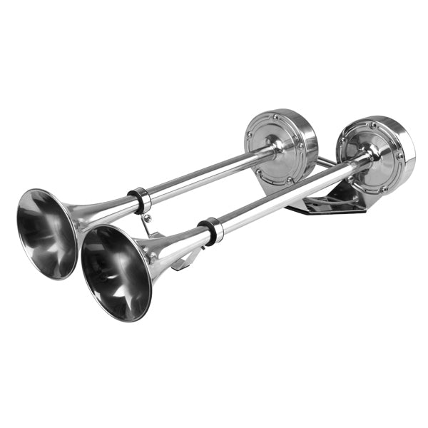Roca Stainless Steel Dual Trumpet Horn